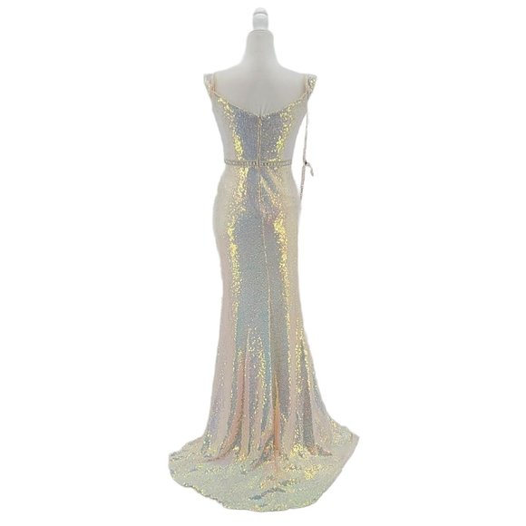 Emprada | Dresses | Nwt Emprada Vanessa Opal White Multi Off Shoulder ...